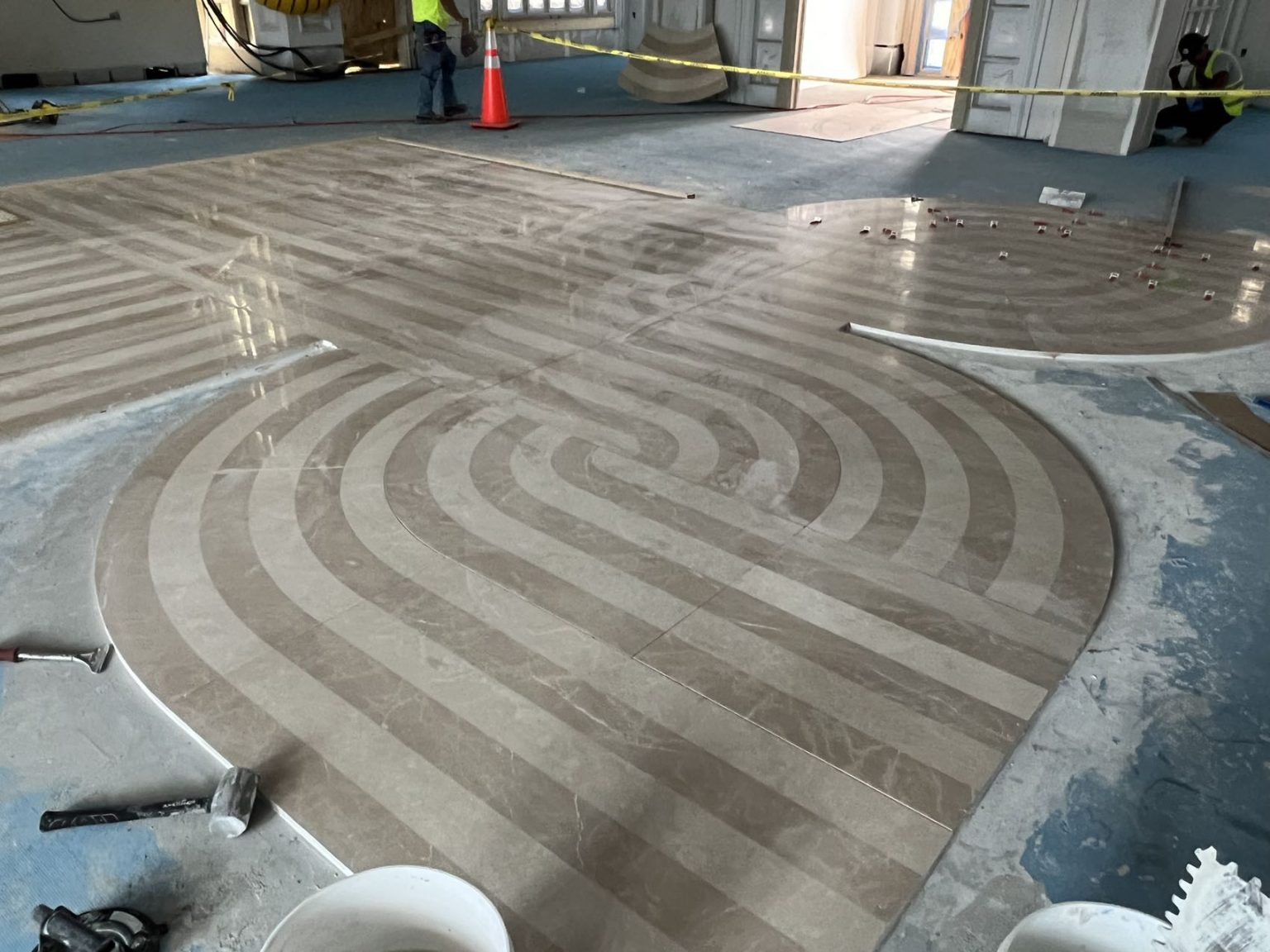 2-Toned Lobby Floor Takeoff │MeasureSquare Stone & Tile